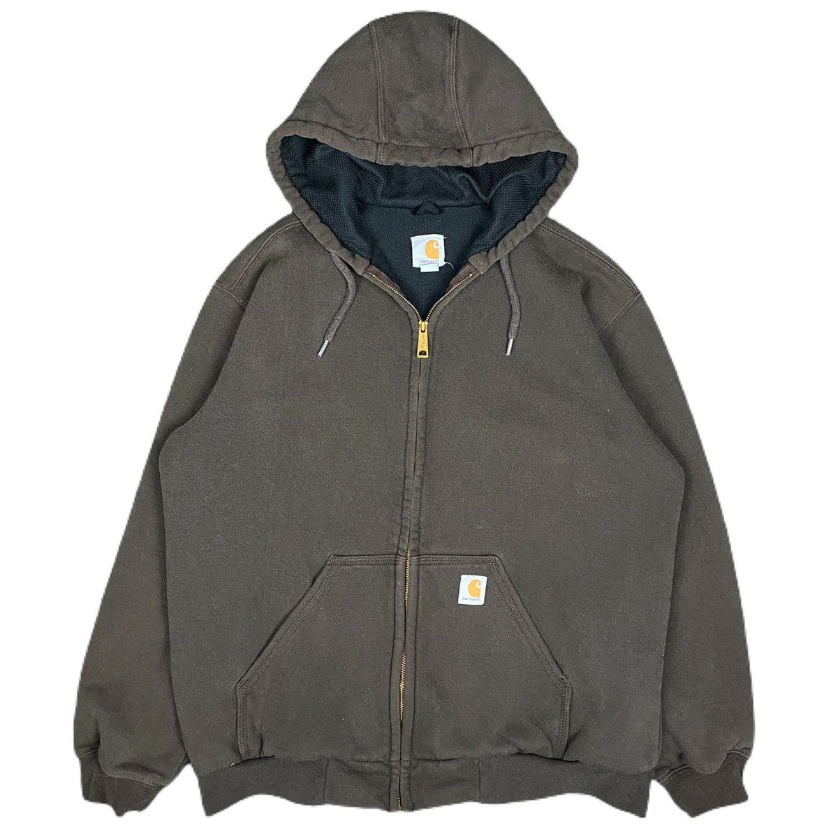 Vintage Vintage brown carhartt zip up hoodie | Grailed
