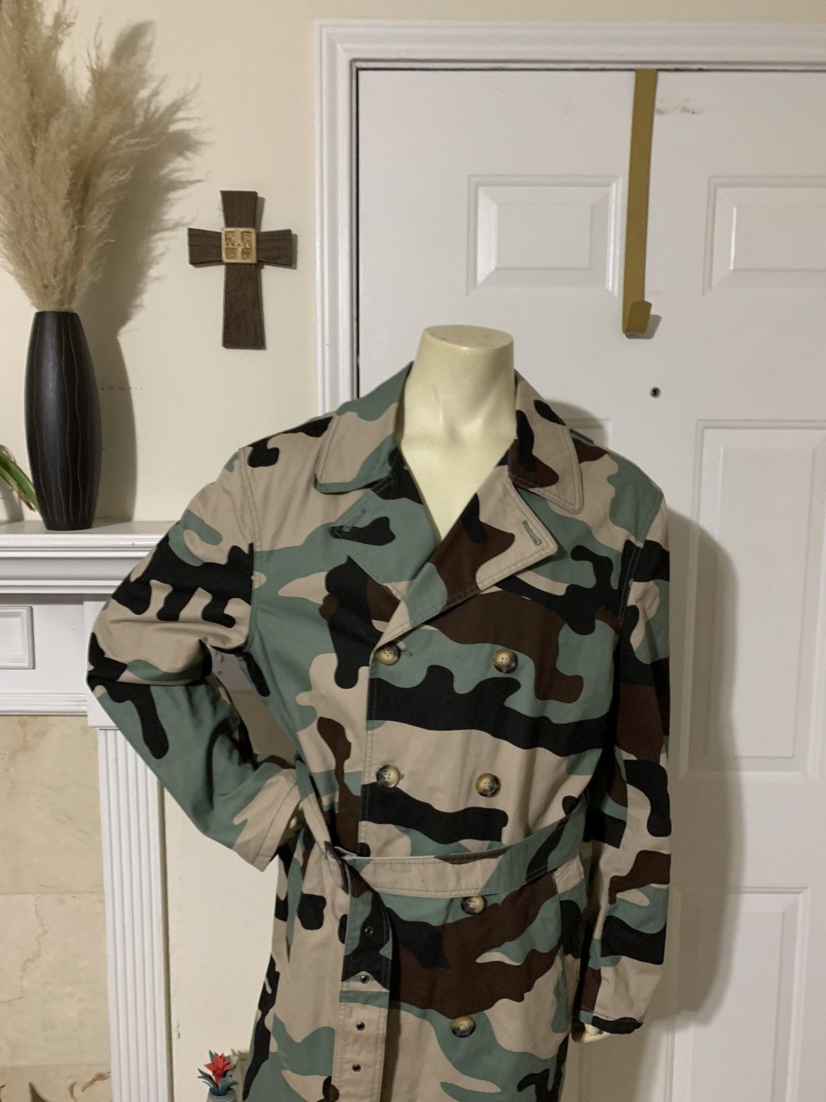 10 Deep Camo Belted Trench Coat | Grailed