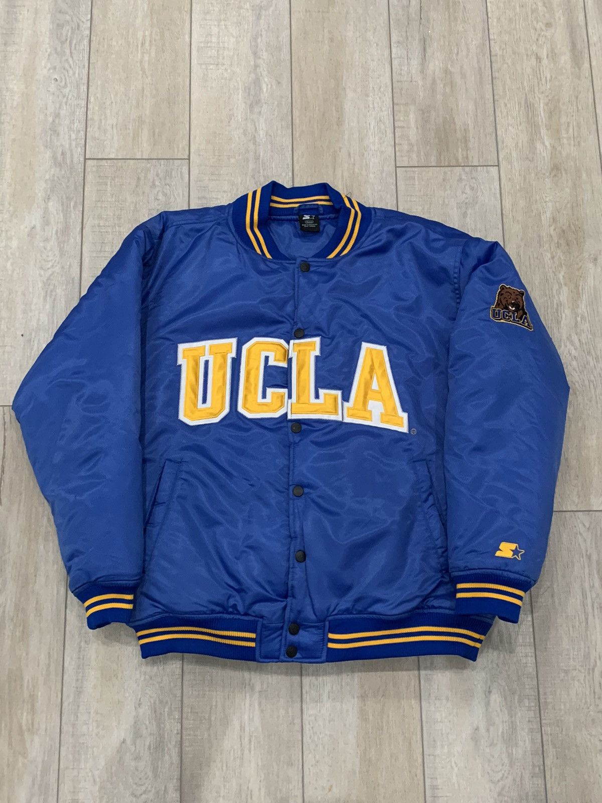 Vintage Vintage 90’s UCLA College Satin Starter Jacket Size XL | Grailed
