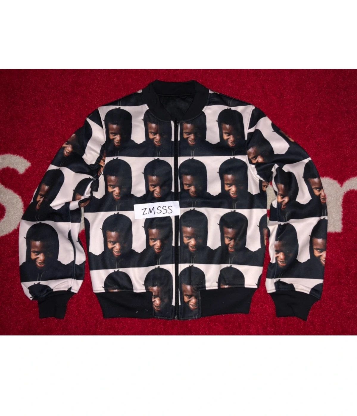 Wil Fry WIL FRY IAN CONNOR ALL OVER PRINT BOMBER JACKET BLACK | Grailed