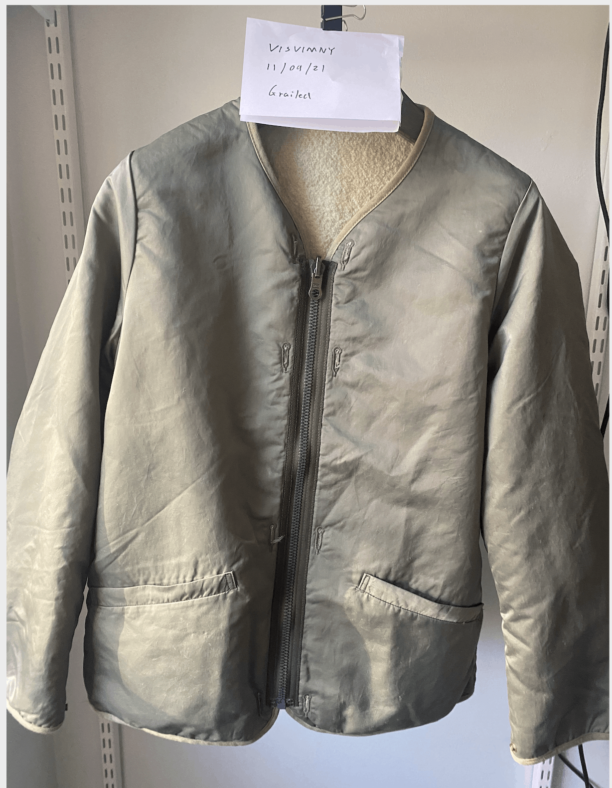 Visvim IRIS LINER JKT OLIVE | Grailed