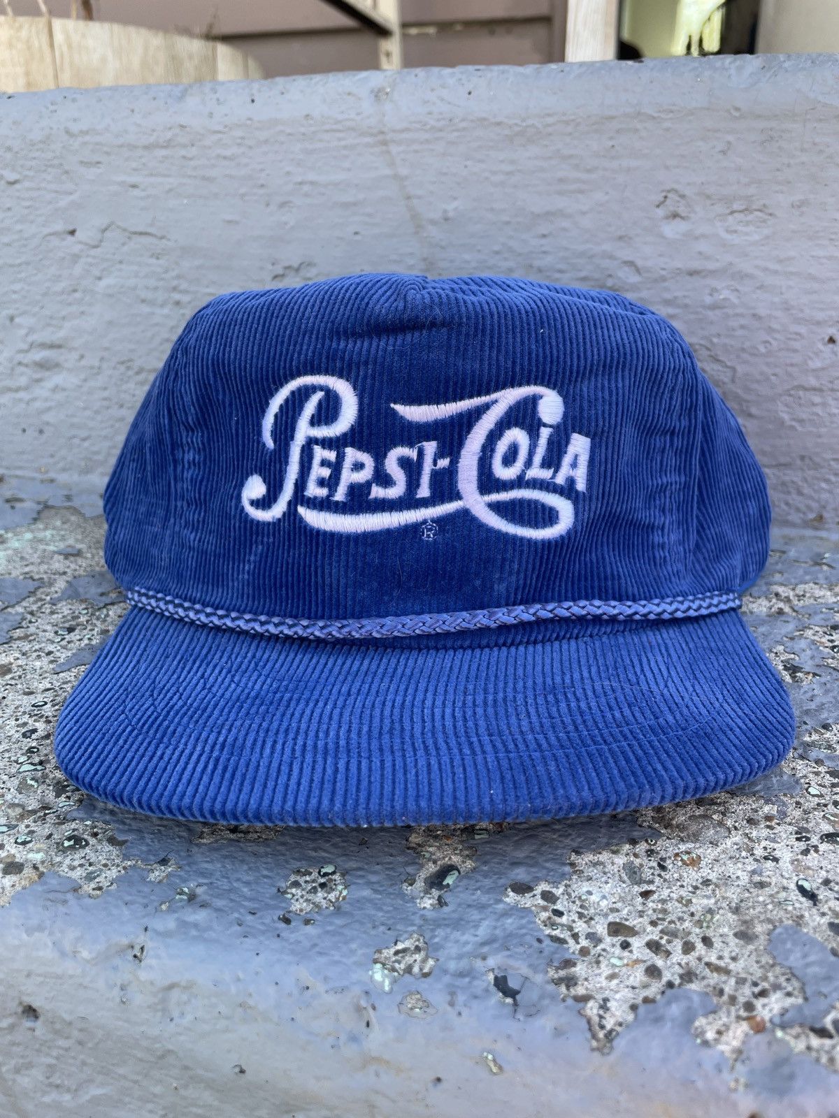 Vintage Vintage Pepsi corduroy SnapBack hat | Grailed