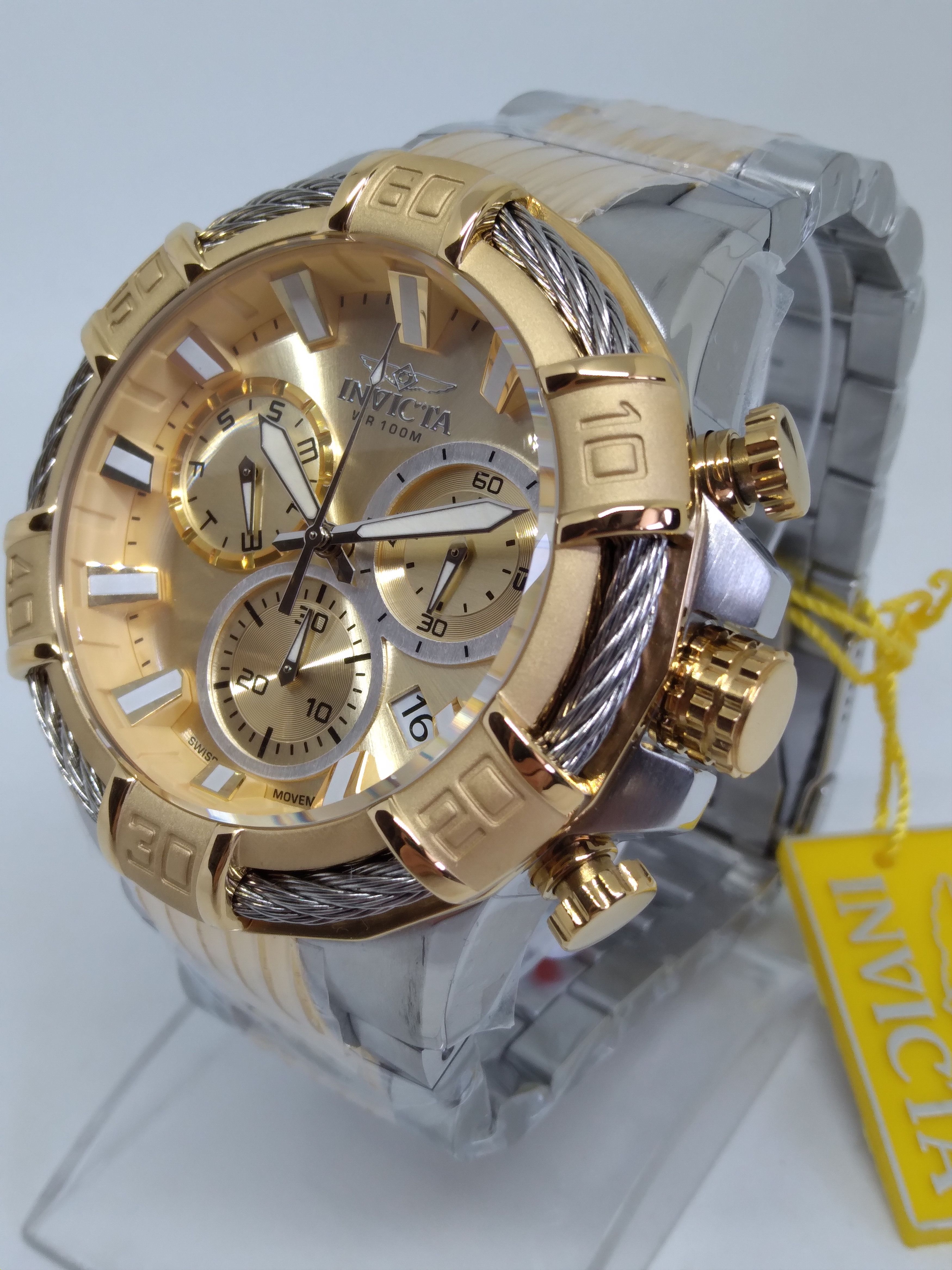 Invicta Invicta Bolt 25864 Men's 51mm Two Tone Chronograph Watch | Grailed