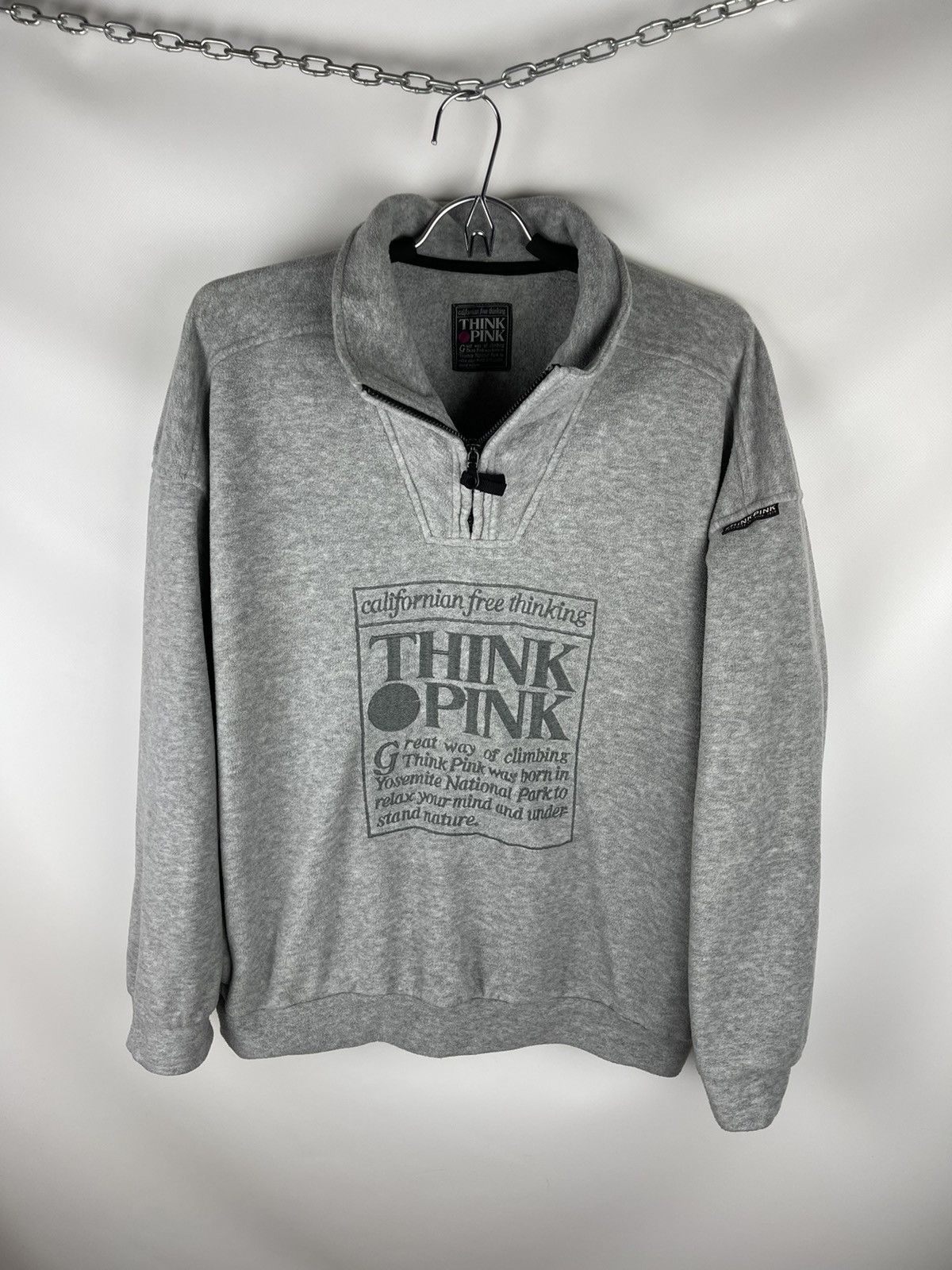 Japanese Brand × Streetwear × Vintage Think pink vintage big logo 1/4 ...