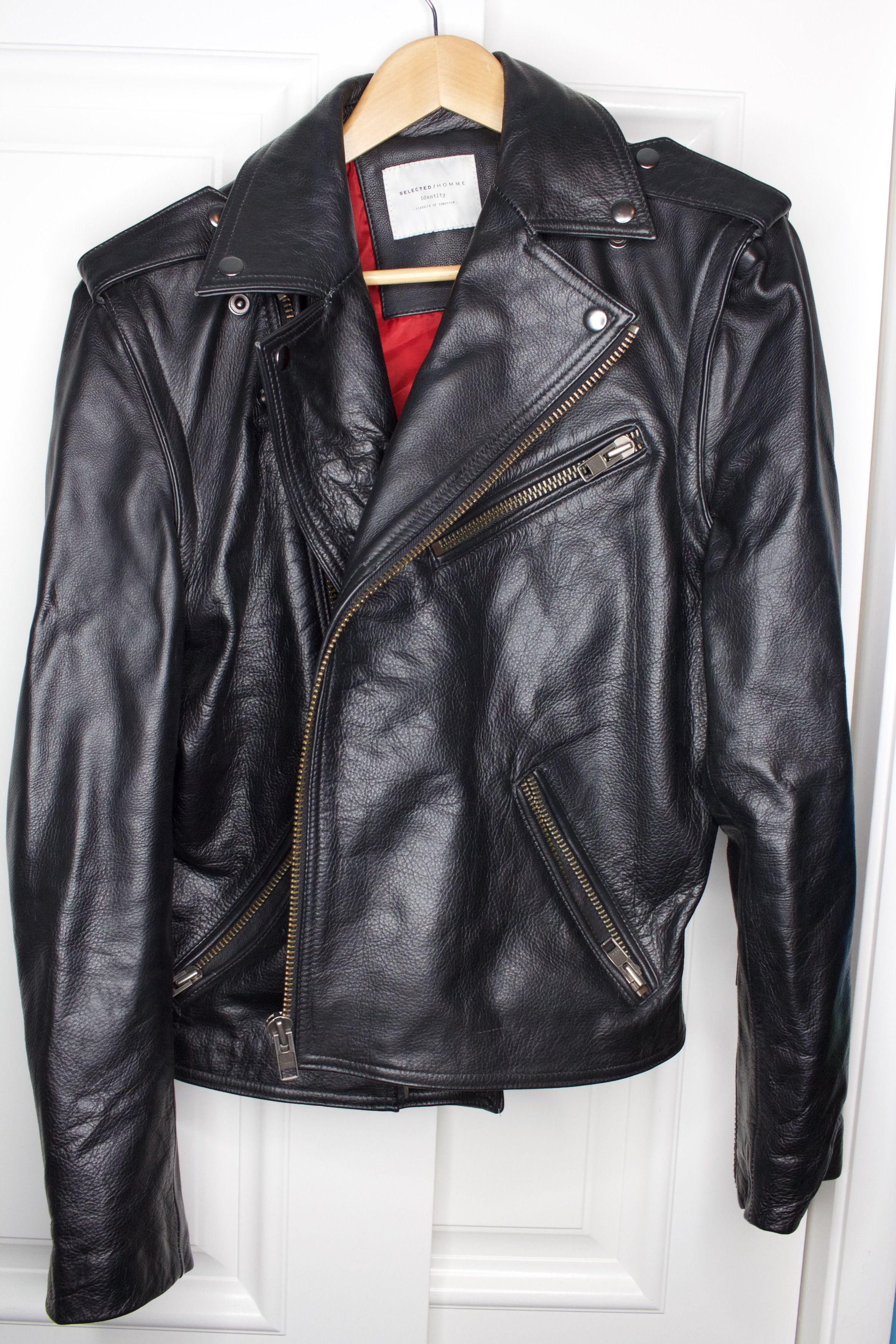 Topman Greaser Black Leather Biker Jacket | Grailed