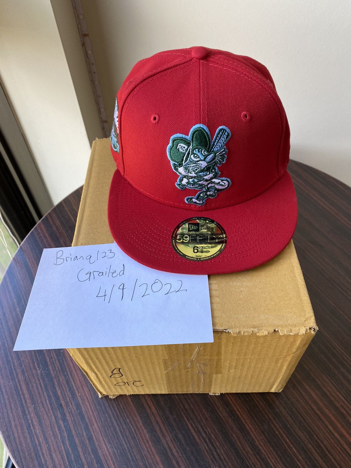 New Era Detroit Tigers Red with Dark Green Bottom Tiger Stadium | Grailed