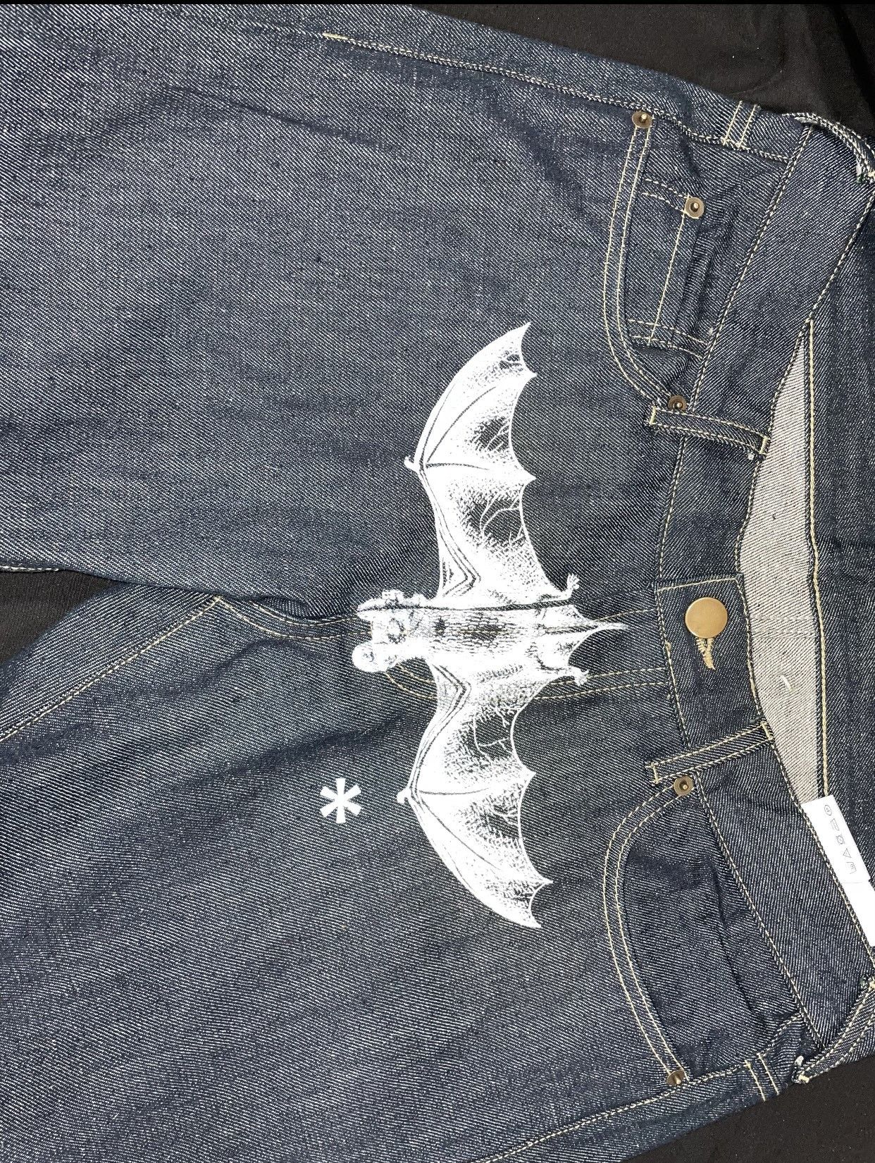 Streetwear Years of Tears Flying Bat Selvedge Denim * | Grailed