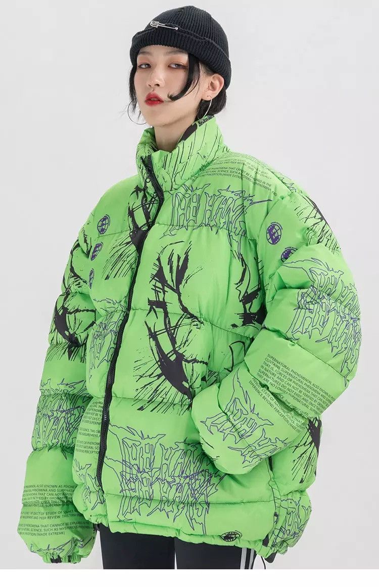 Japanese Brand Anime Parka Puffer Jacket | Grailed
