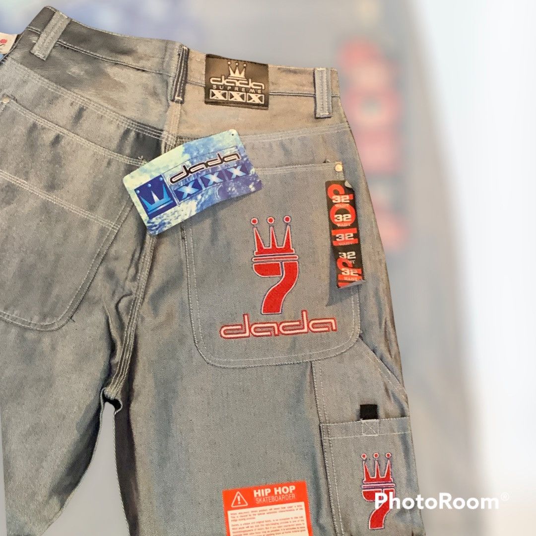 Damani Dada Silver dada jeans shiny | Grailed