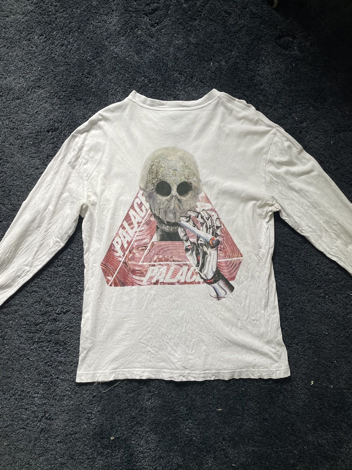 Palace Palace skull logo long tee | Grailed