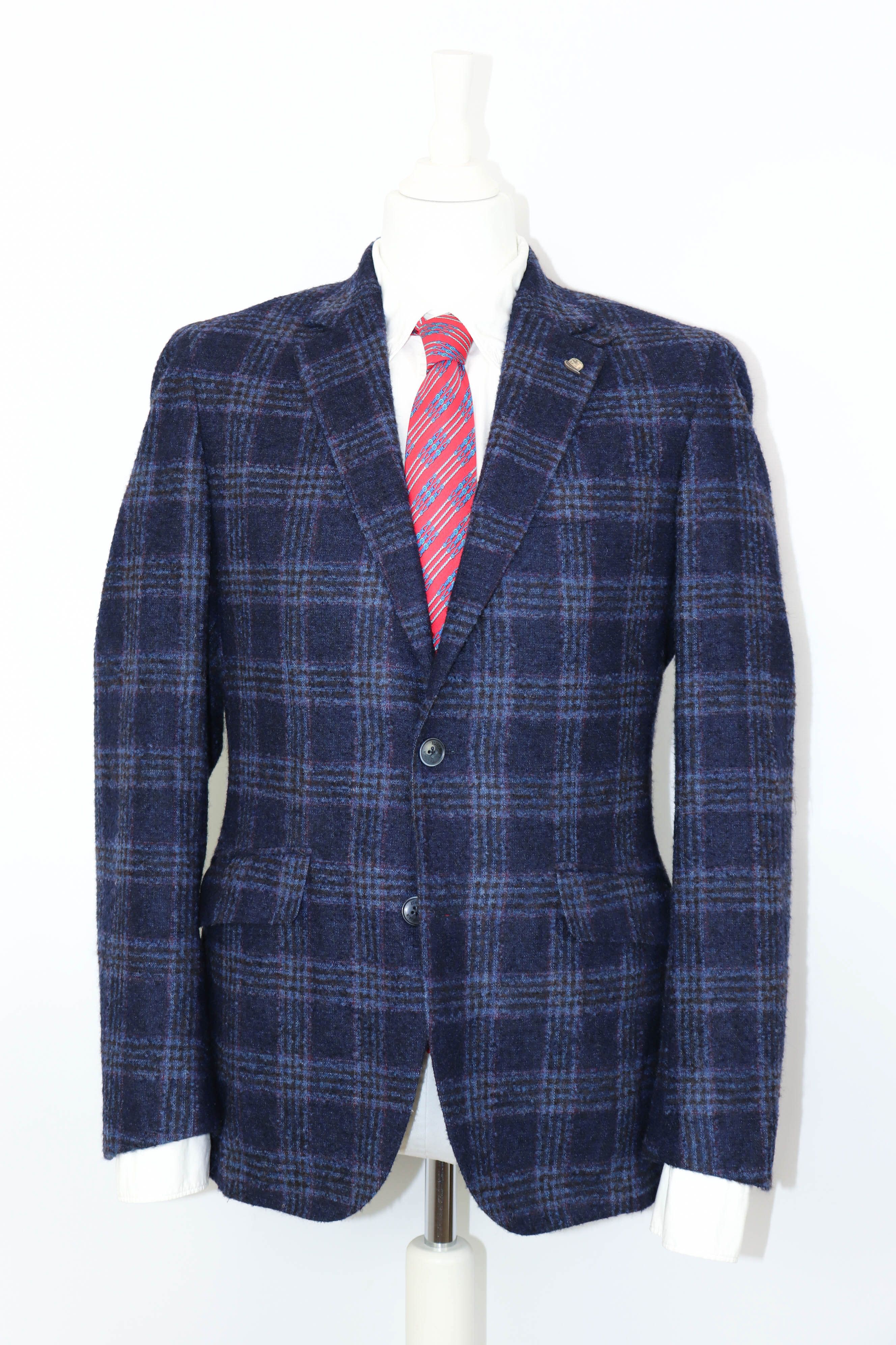Hackett × Loro Piana Hackett London Mayfair Loro Piana Plaid Check Wool ...