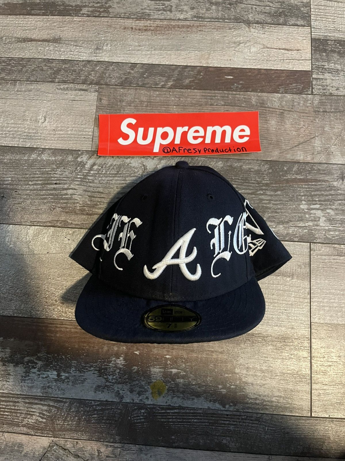 Vlone Atlanta braves vlone pop up hat | Grailed