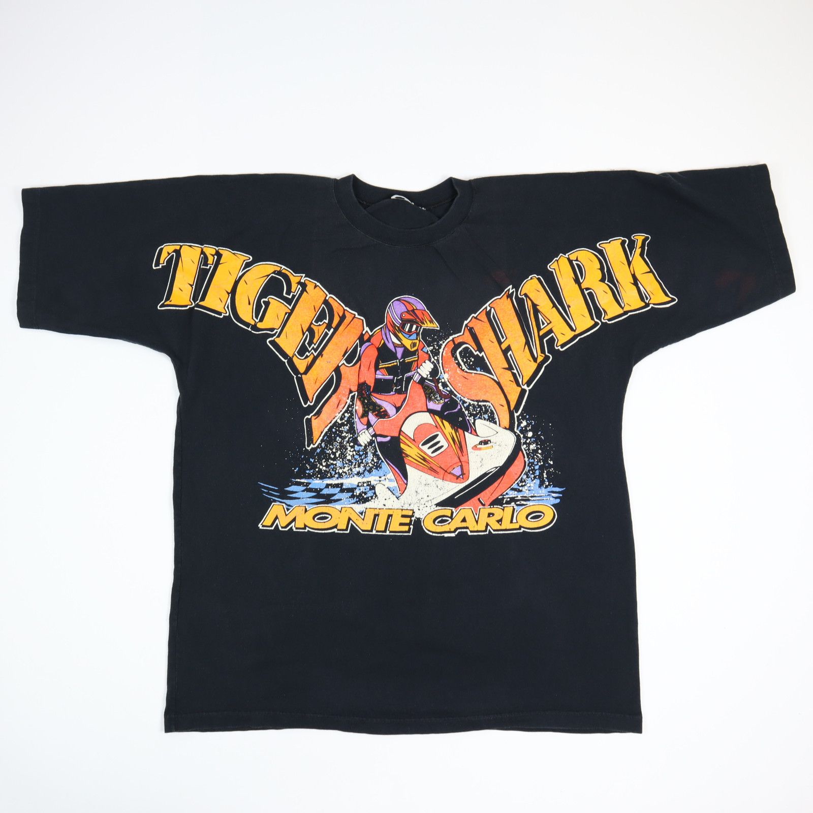 Vintage Vintage 90s Tiger Shark Jet Ski Racing T-Shirt - XL | Grailed