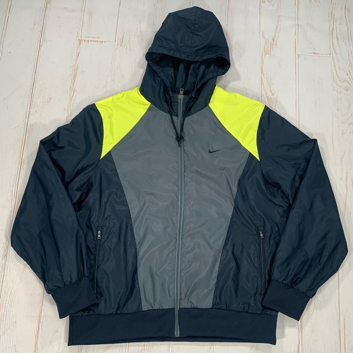 Nike Nike The Athletic Dept Blue Gray Neon Windbreaker Jacket | Grailed