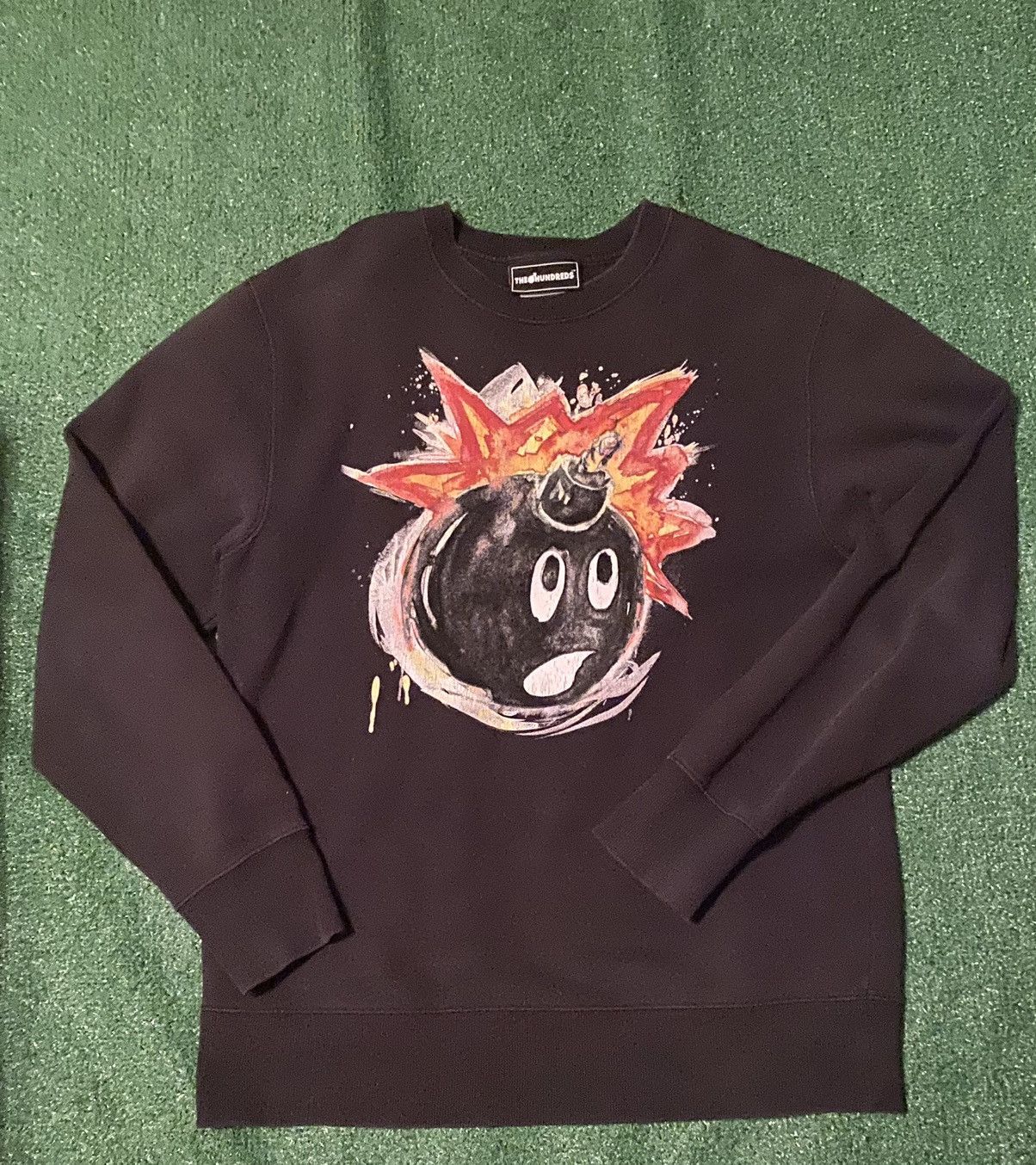 The Hundreds The Hundreds Adam Bomb paint Logo Sweatshirt | Grailed