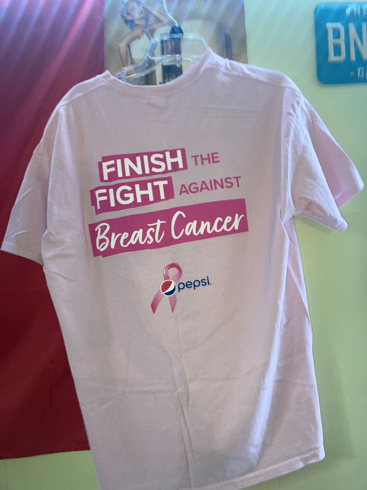 Vintage pink pepsi vintage breast cancer shirt | Grailed