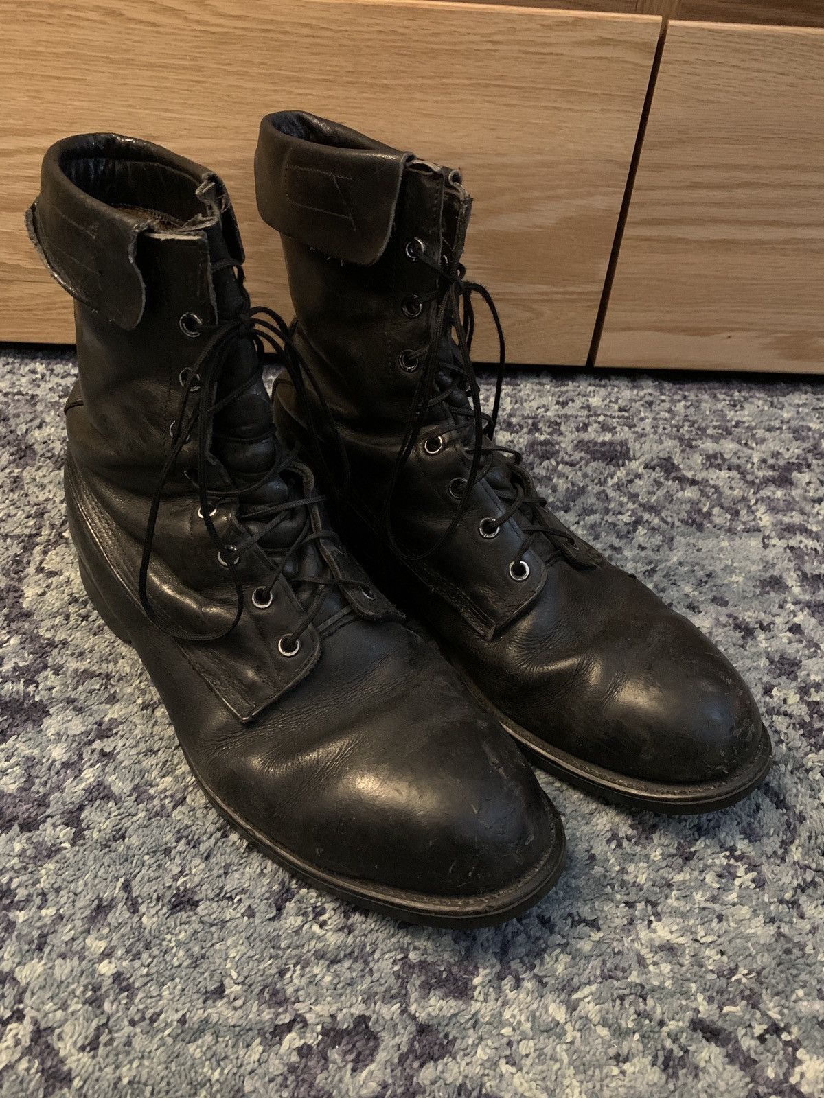 Vintage Vintage Military Combat Boots Steel-Toe Cap 1983 | Grailed