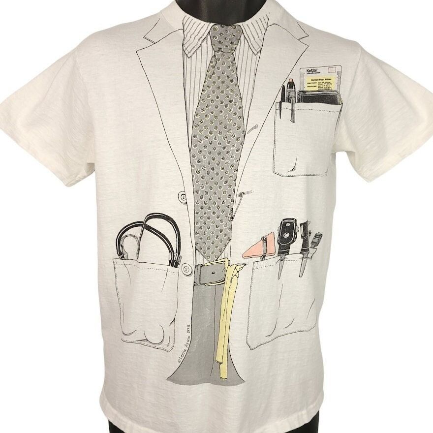 Vintage Leslie Arwin Doctor Lab Coat T Shirt Vintage 70s 80s | Grailed