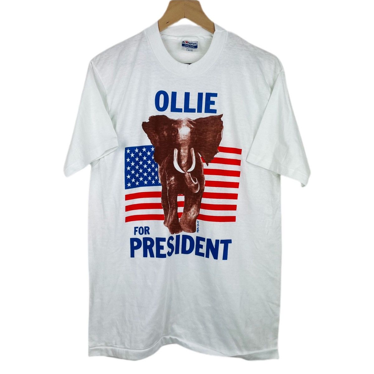 Vintage Vintage 80s USA Ollie For President Single Stitch T-Shirt | Grailed
