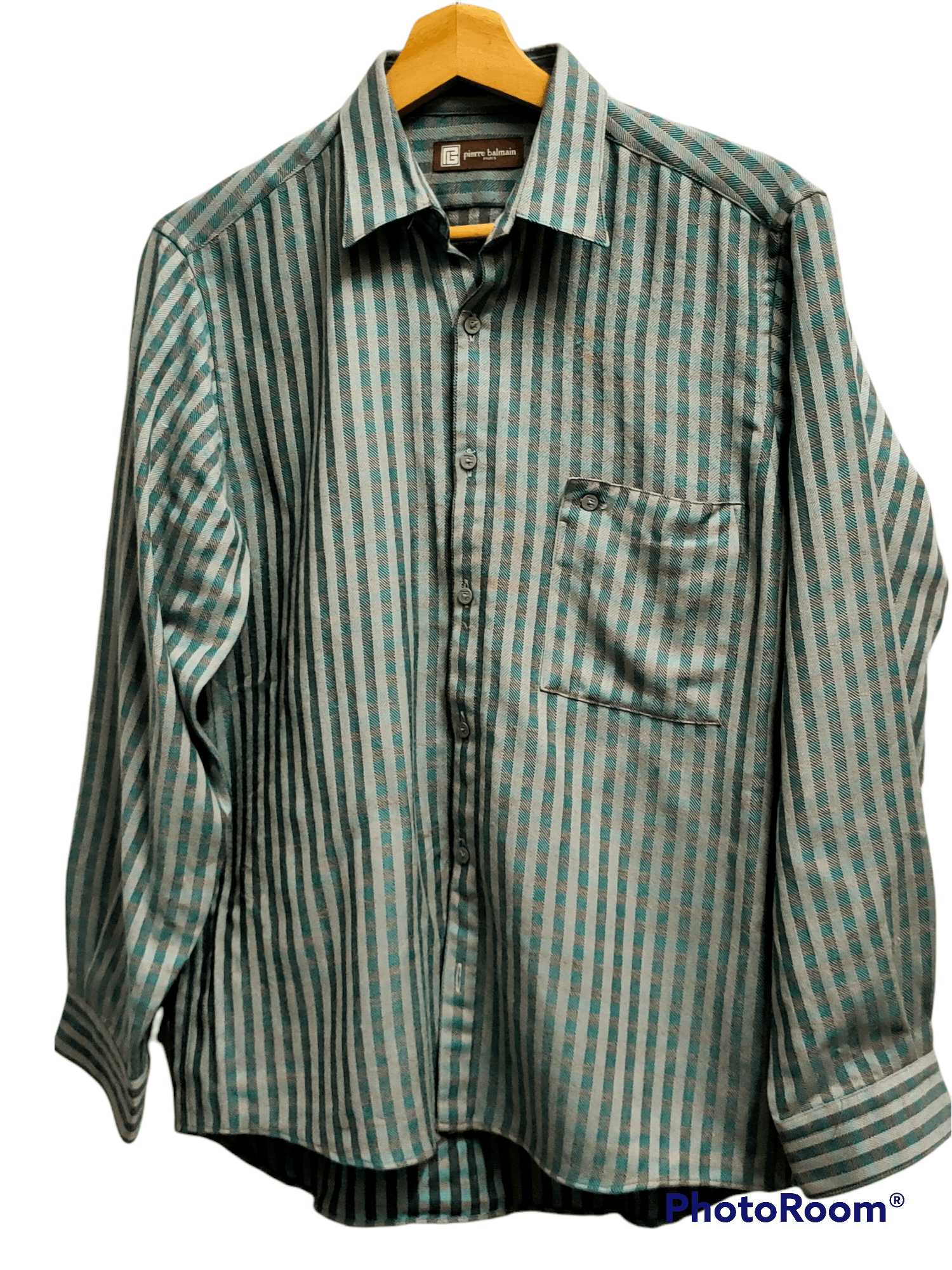 Archival Clothing × Pierre Balmain Pierre Balmain Paris flannel button ...