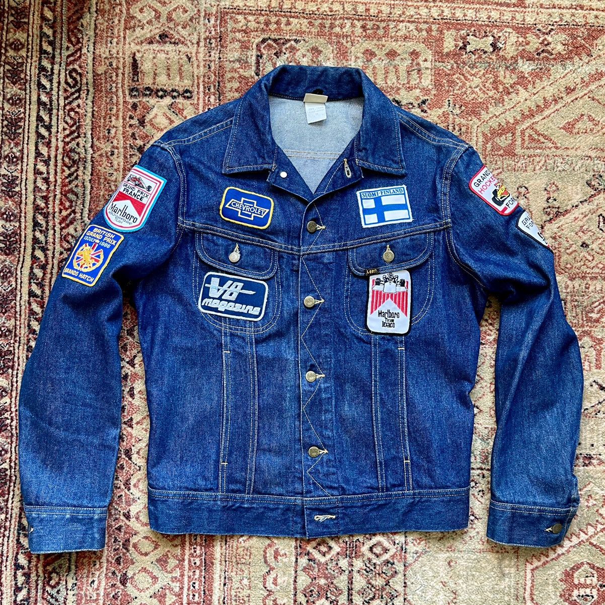 Formula 1 × Lee × Vintage Cool Formula 1 Fan Lee Rider Denim Jacket ...