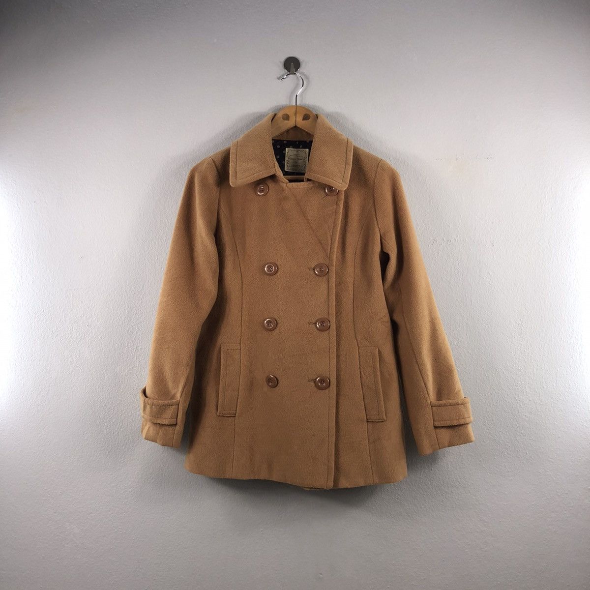 Japanese Brand Jasper Minx Peacoat Wool Stylish Outfit Brown Jacket ...