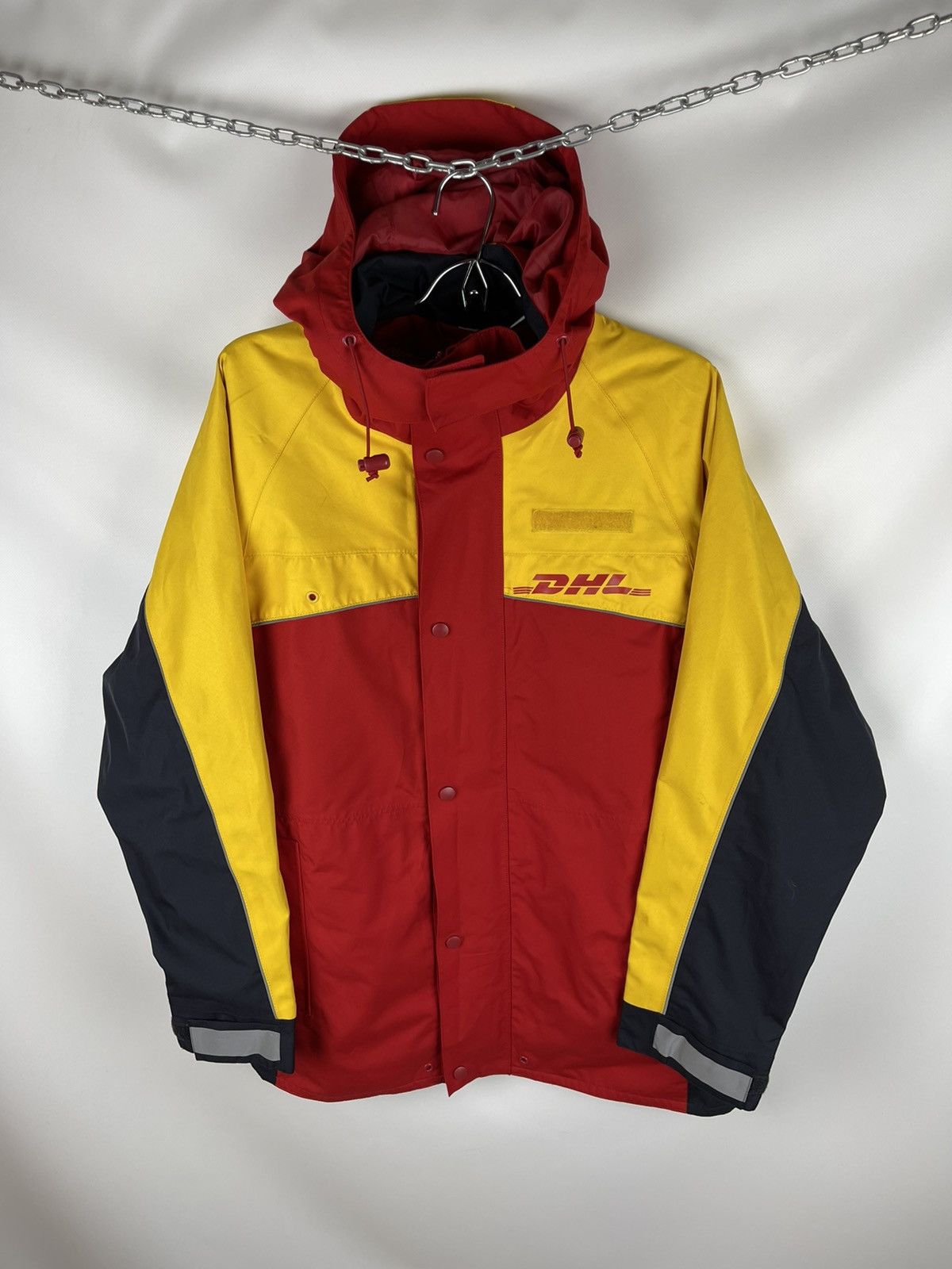 Dhl × Hype × Streetwear DHL vintage big logo classic jacket waterproof ...