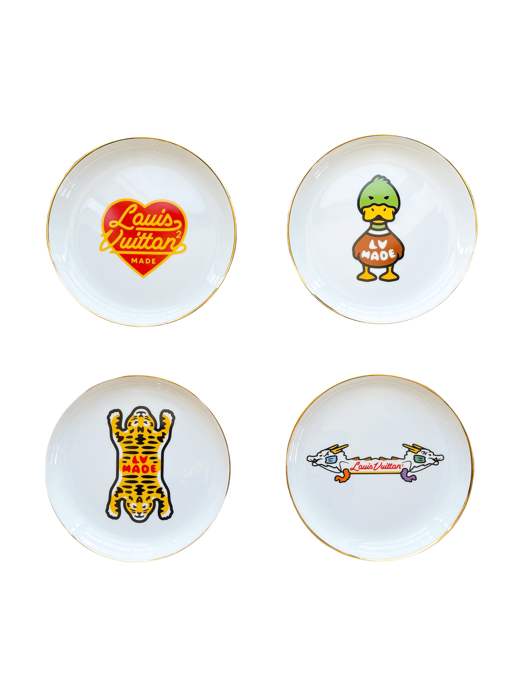 Louis Vuitton Louis Vuitton Nigo Plate Set | Grailed