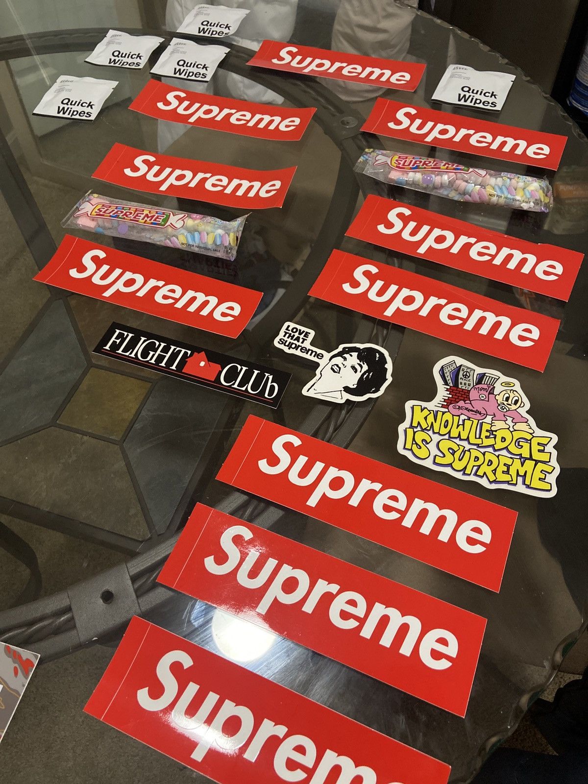 Supreme SUPREME LAPTOP STICKER PACK :) | Grailed