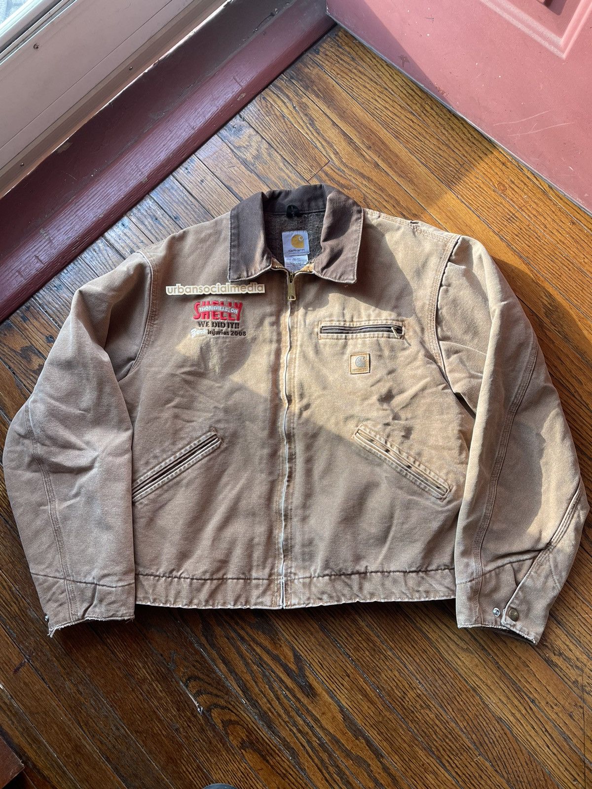 Vintage Made in USA carhartt detroit jacket | Grailed