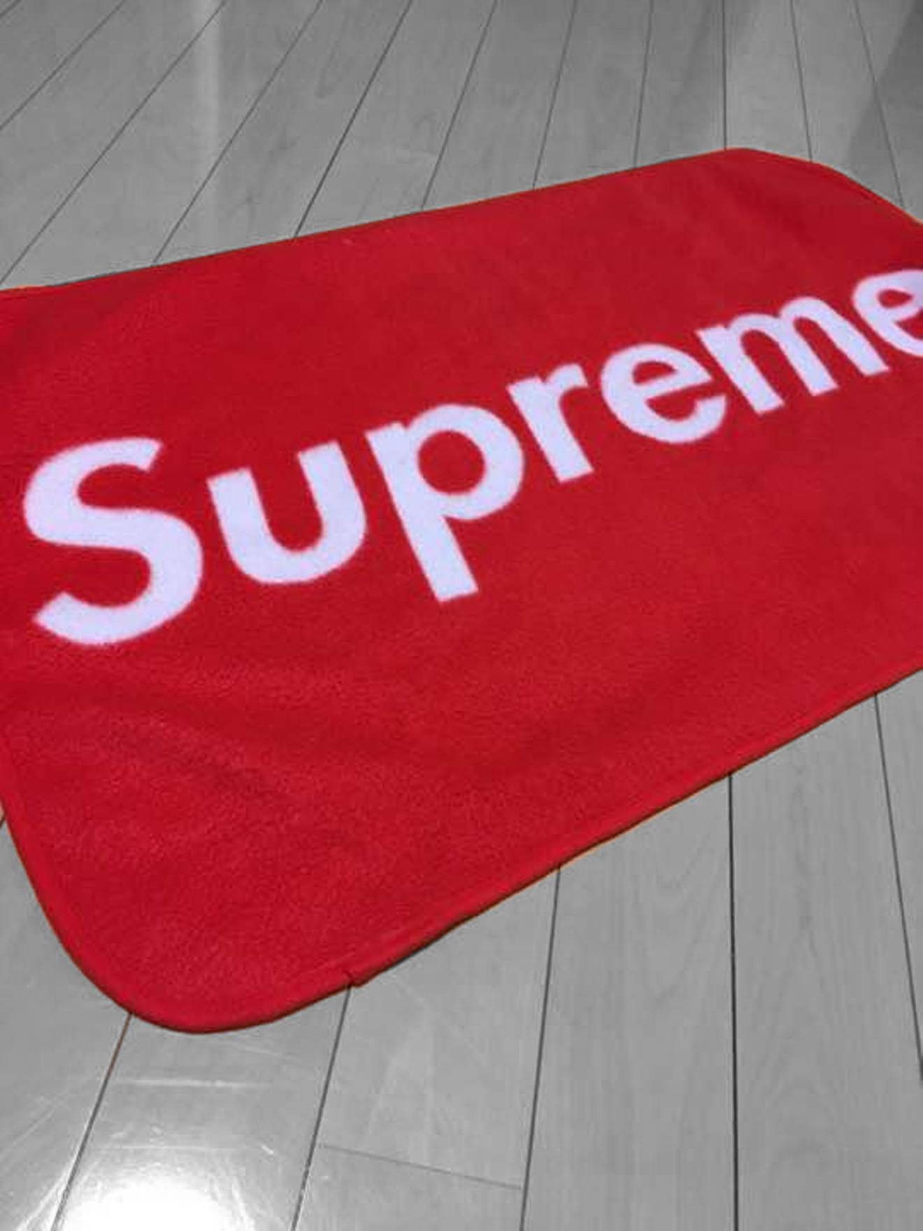 Supreme 🔥 DS! Supreme Fleece Blanket Rug Red Box Logo Fuck Em | Grailed