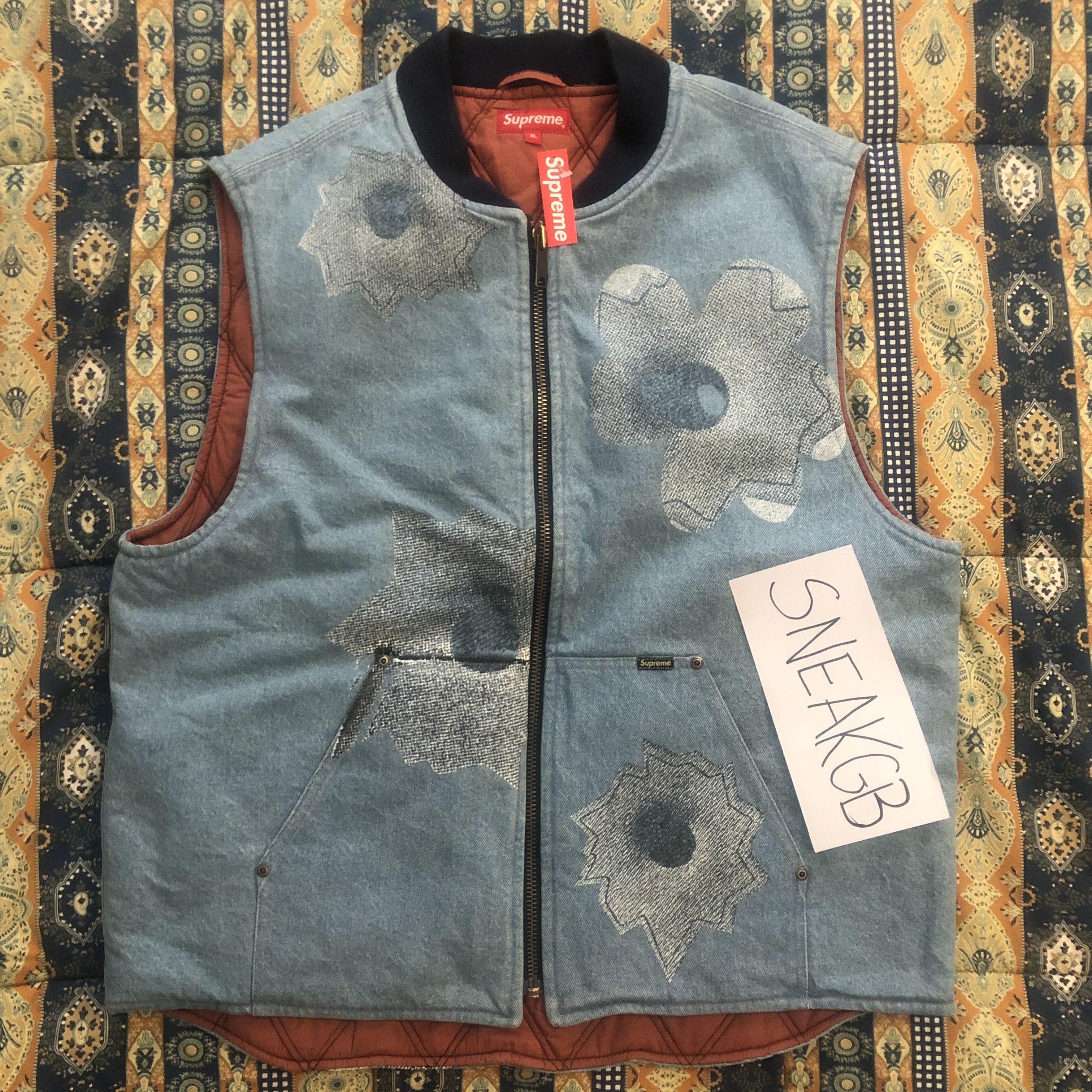 Supreme Supreme Nate Lowman Work Vest Denim | Grailed