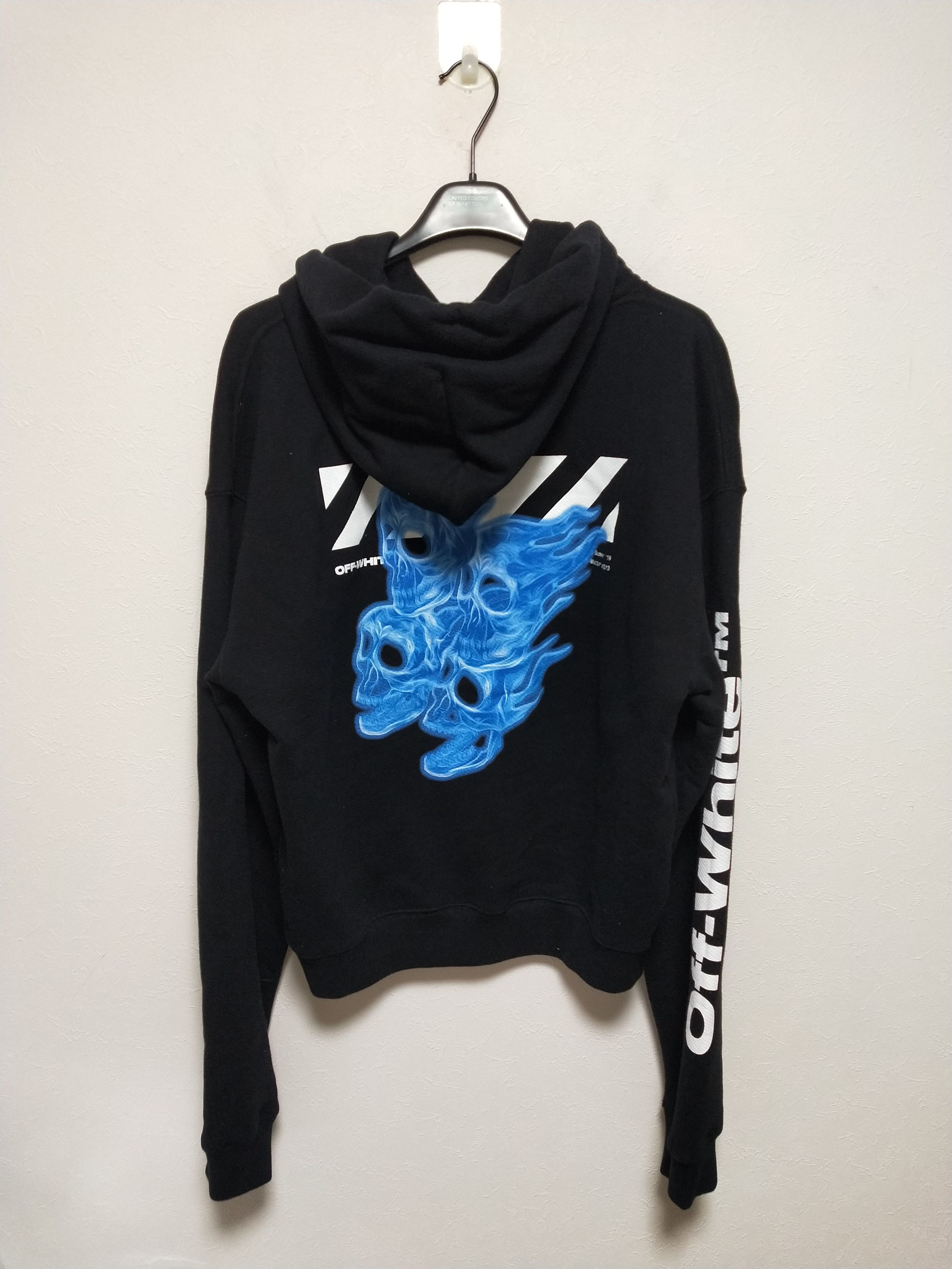 Off-White Diagonal Skulls Logo Hoodie | Grailed