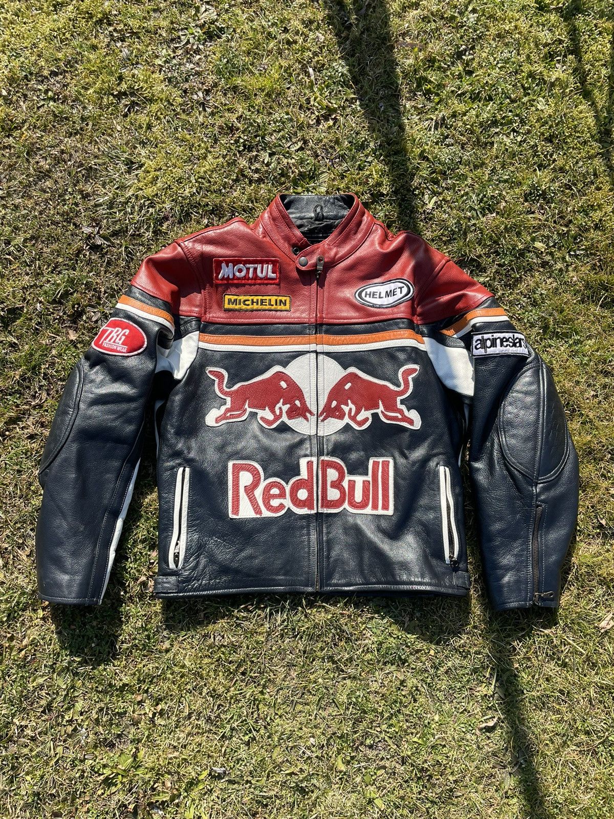 Racing × Red Bull × Vintage Vintage Red Bull Racing Leather Jacket ...