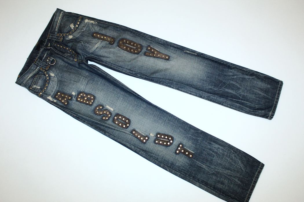 Absolut Joy Rare Absolut Joy Stone Wash Distressed Punk Style Jeans ...