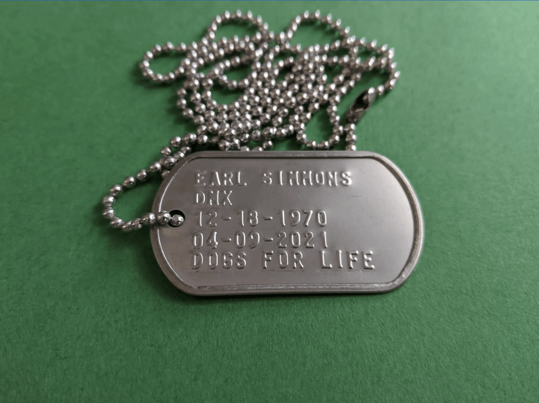 Other DMX Military Dog Tag , DOGS FOR LIFE | Grailed