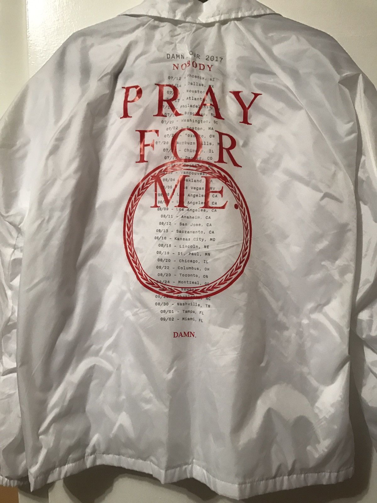 Kendrick Lamar DAMN. Tour Merch; Coach Jacket | Grailed