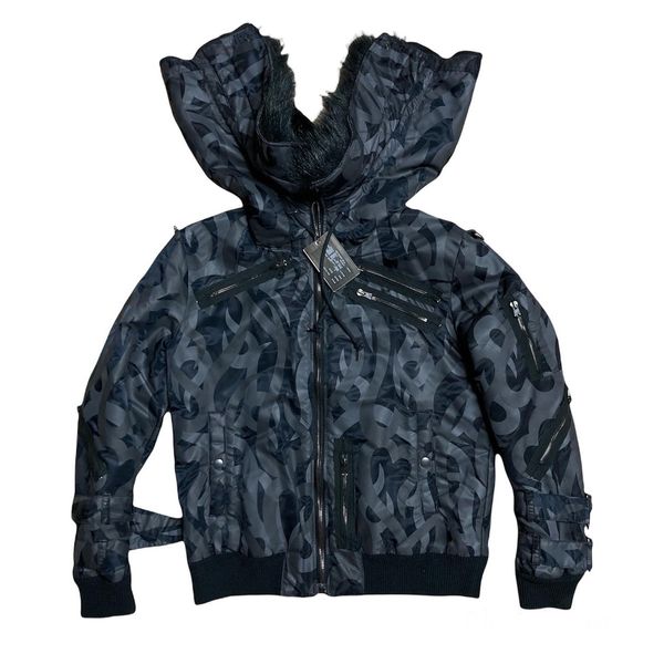 Number (N)ine (SOLD)04AW Number Nine Tribal Bondage Bomber Jacket ...