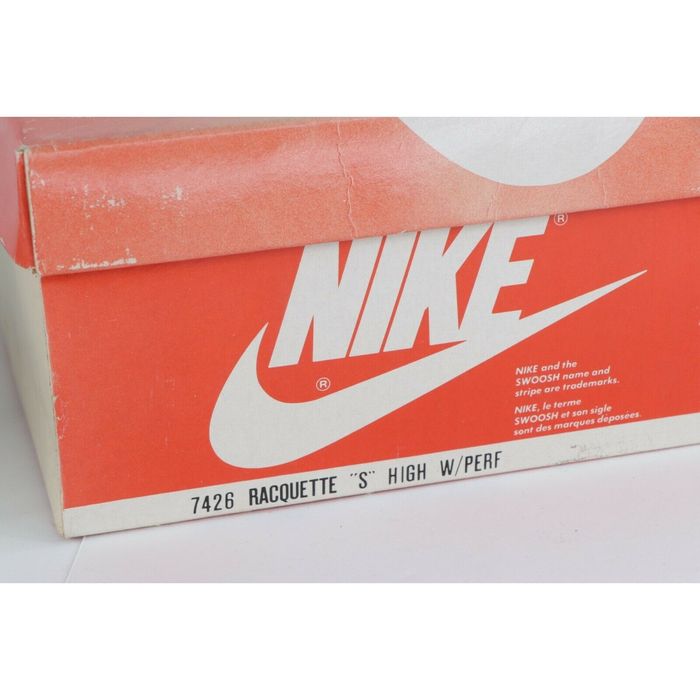 Nike NOS Vintage 80s Nike 1985 Racquette High Perforated Shoes | Grailed