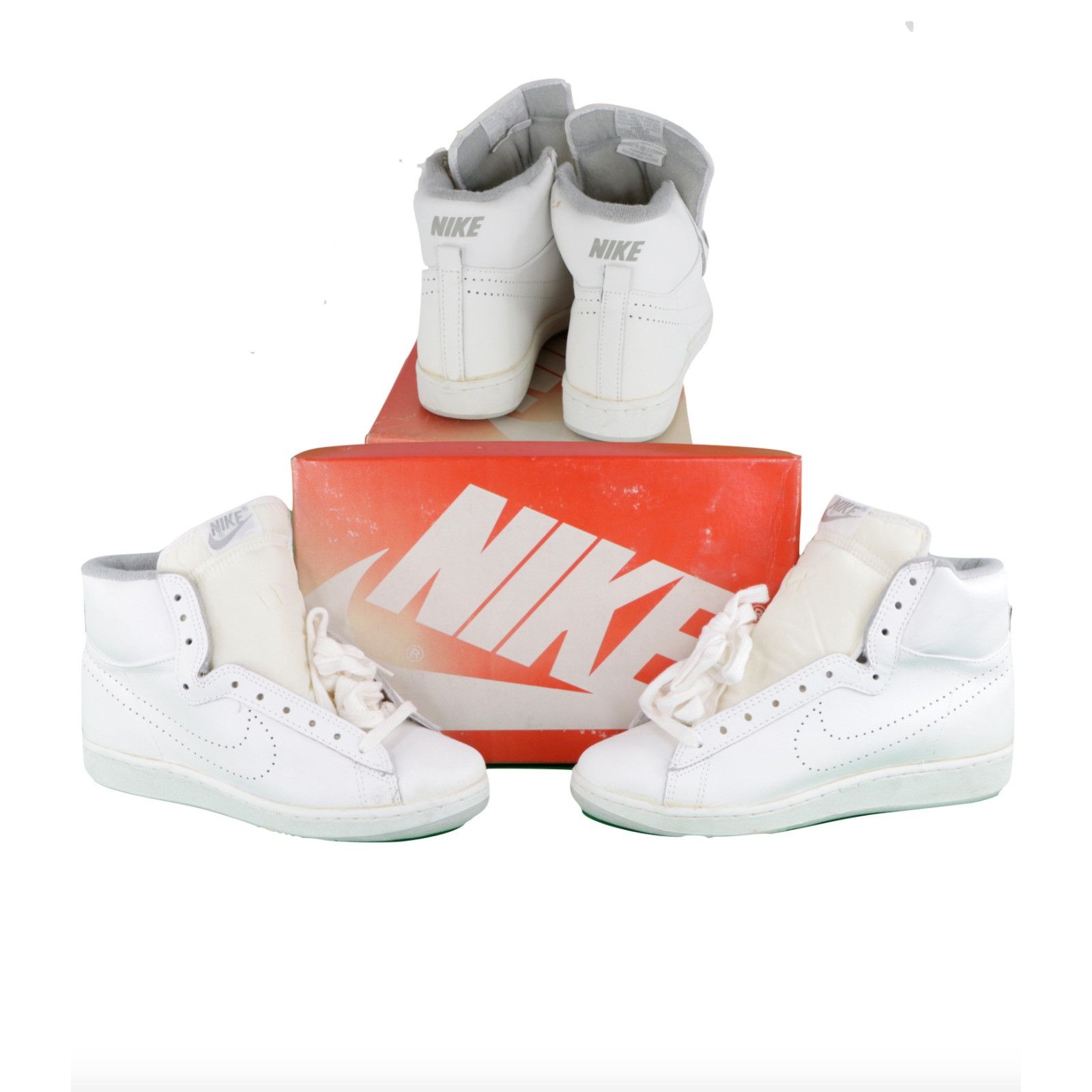 Nike NOS Vintage 80s Nike 1985 Racquette High Perforated Shoes | Grailed