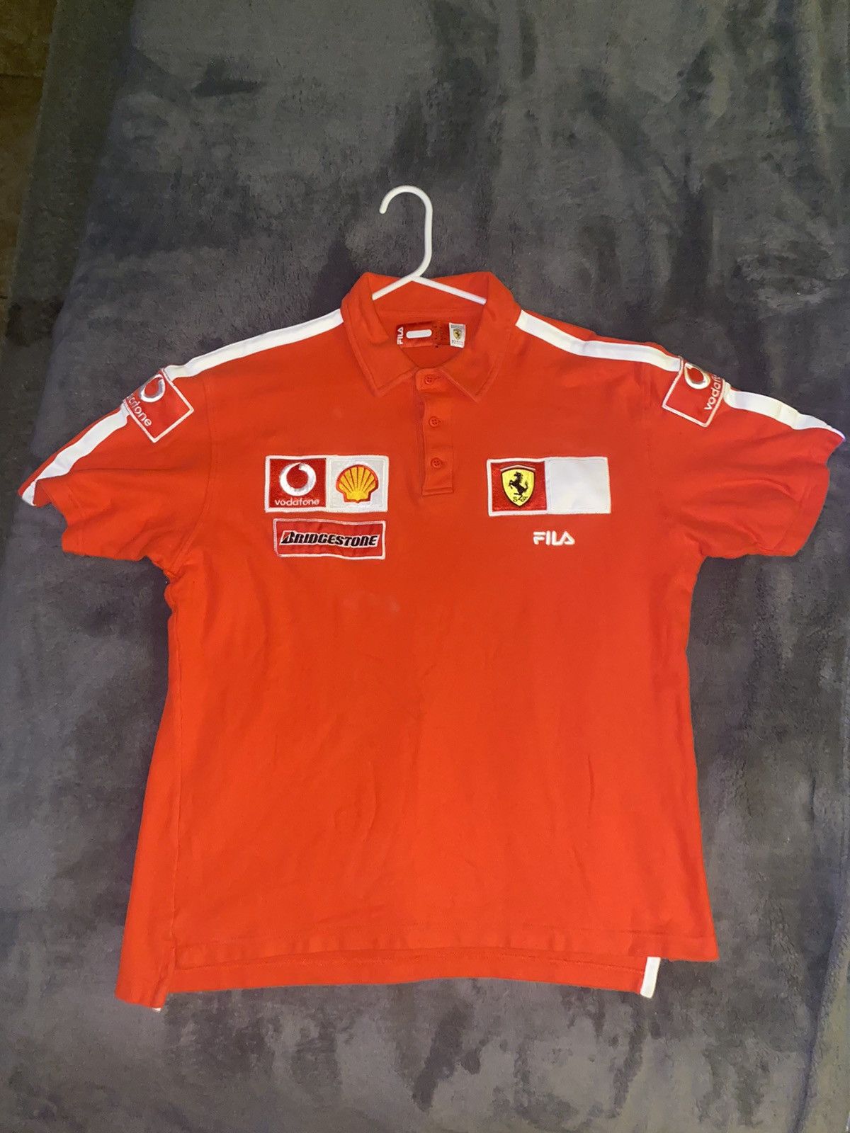 Ferrari × Fila × Vintage EARLY 2000s FERRARI x FILA COLLAB POLO MADE IN ...