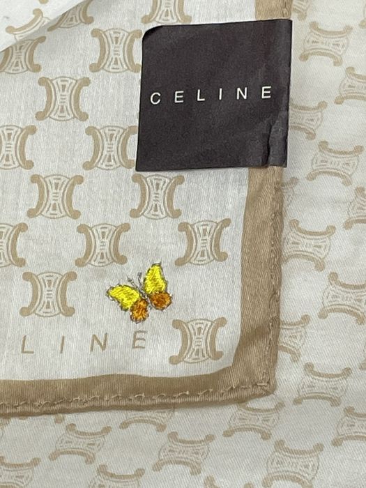 Celine CELINE Iconic Monogram Butterfly Embroidery Neckerchief | Grailed