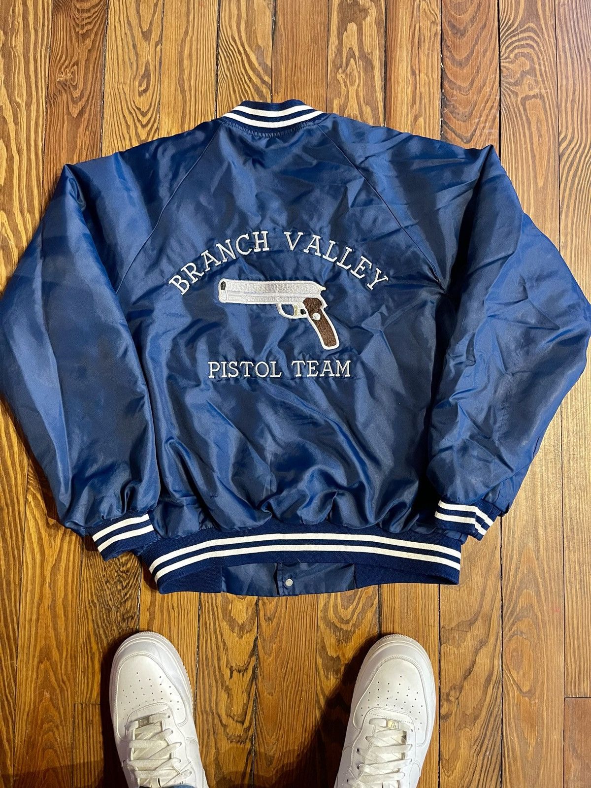 Vintage 90’s Vintage Gun Club Jacket Shooter Shot Glock Pistol Coat ...