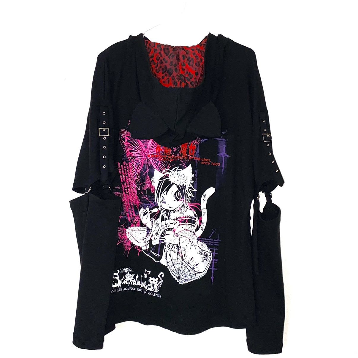 20471120 × Drain Gang × Maris Rock [RARE] Maris Rock Cat Ear Hoodie ...