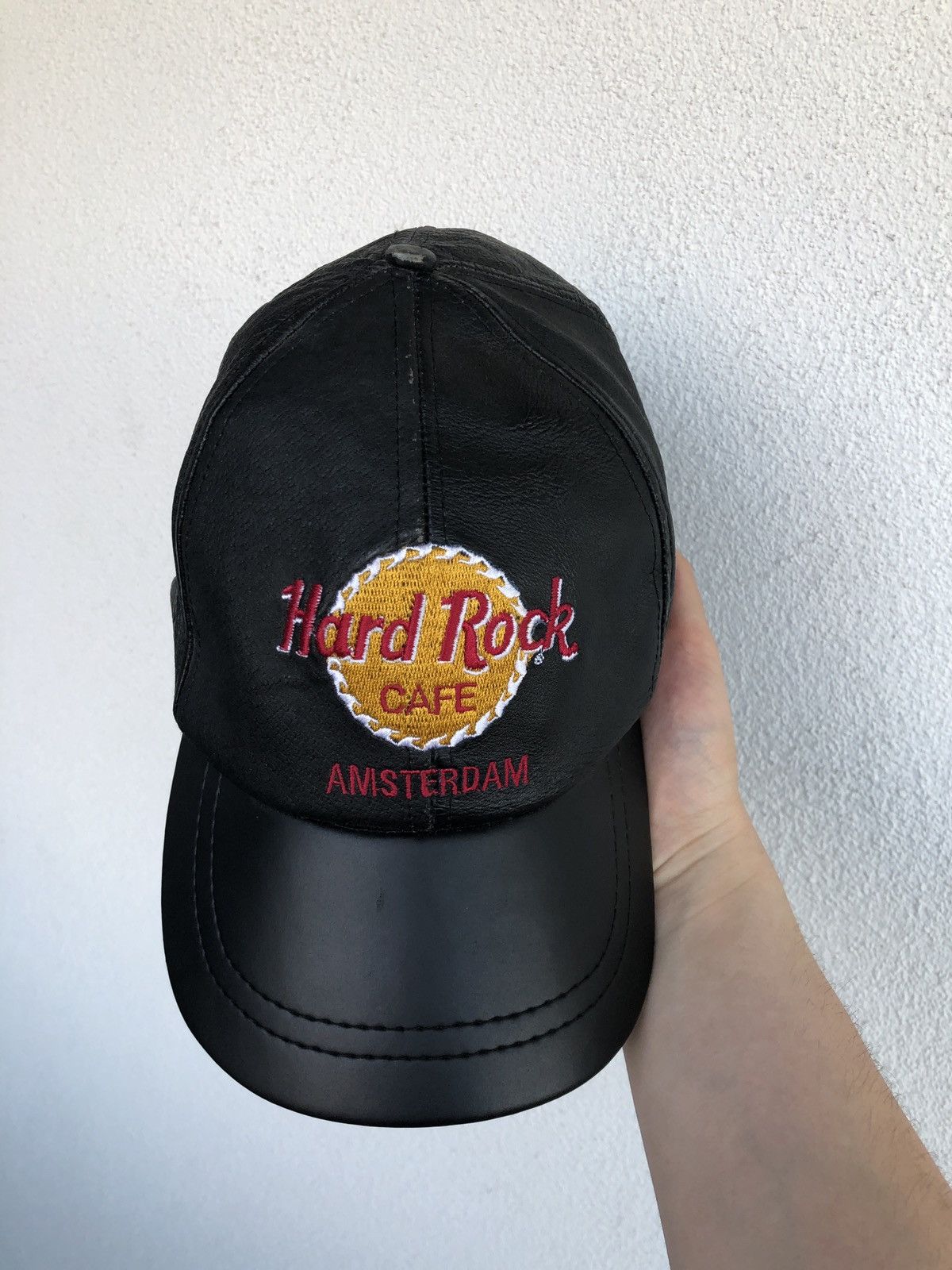 Hard Rock Cafe Leather 90s hard rock cafe hat | Grailed