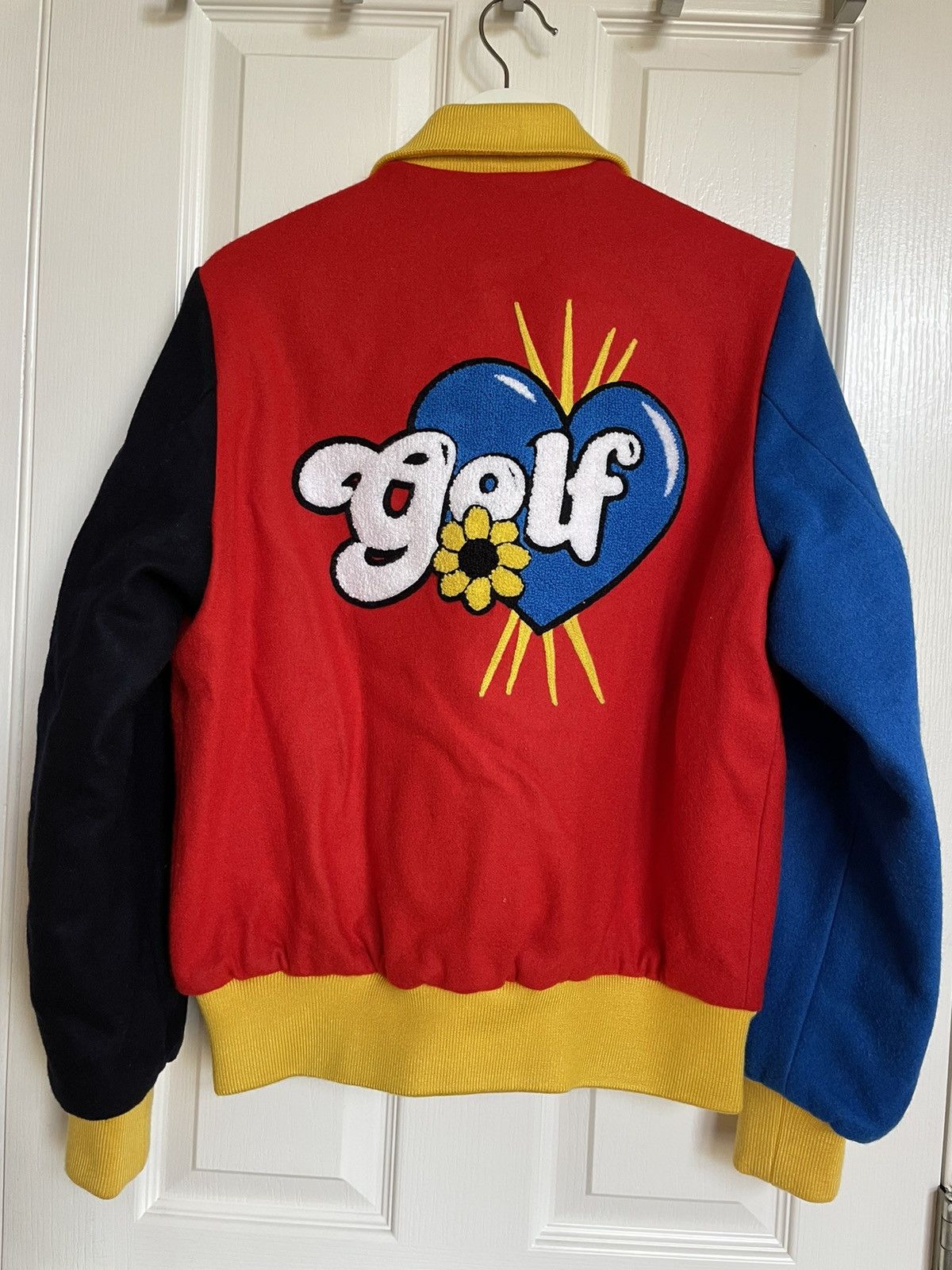 Golf Wang × Tyler The Creator Golf Wang Anti Golf Varsity Jacket ...