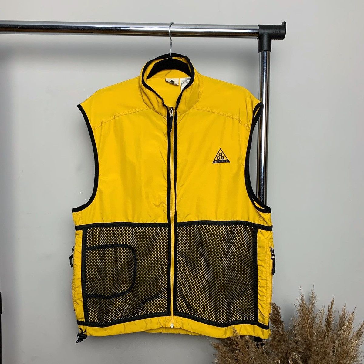 Nike Nike ACG Yellow Outdoor Utility Tactical Vest Vintage Y2K | Grailed