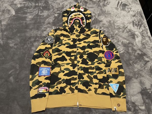Bape 1st Yellow Camo Multi Logo | Grailed