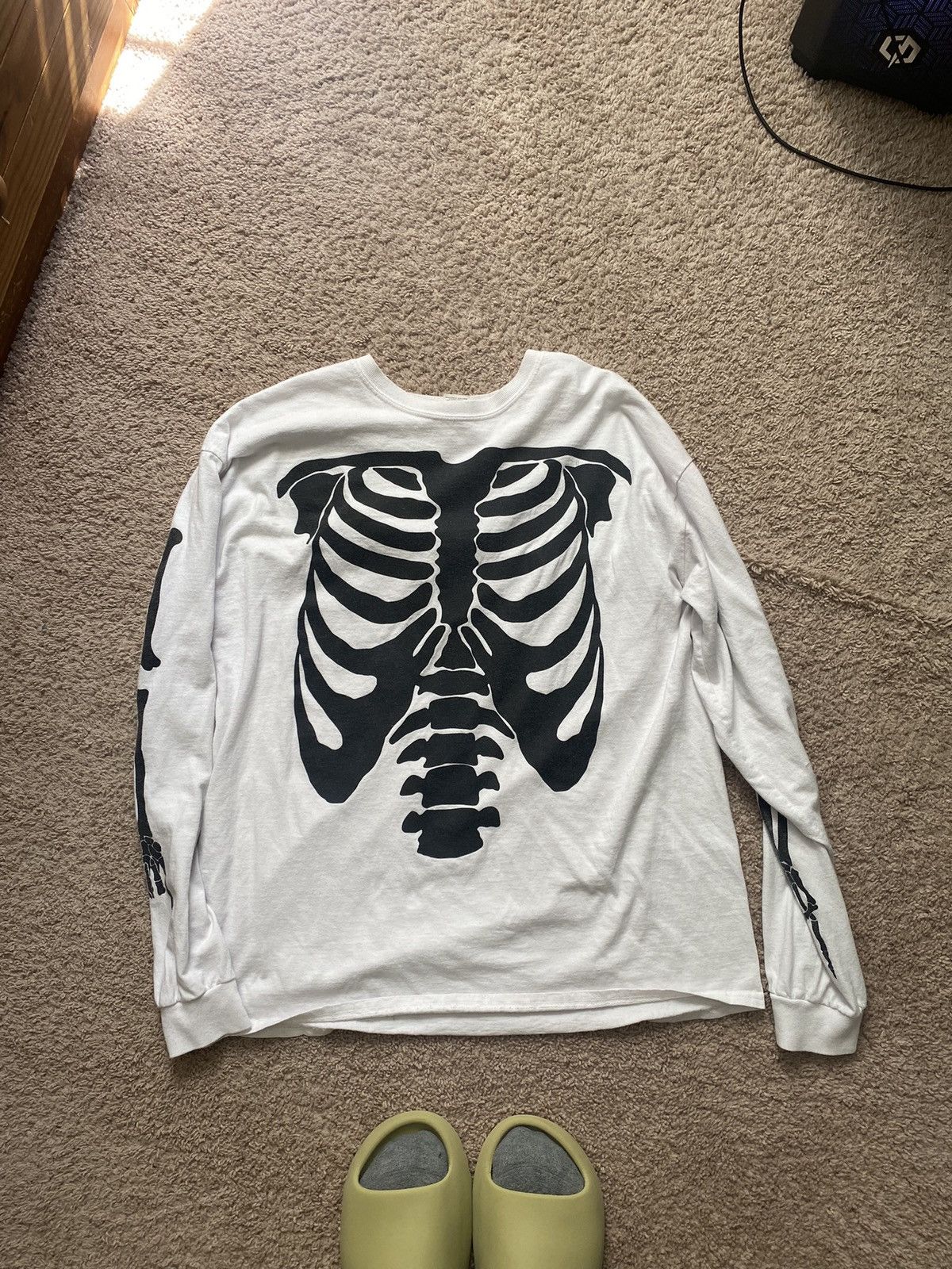 AWGE × Playboi Carti × Streetwear Skeleton Bones Die Lit Tour Merch Tee ...