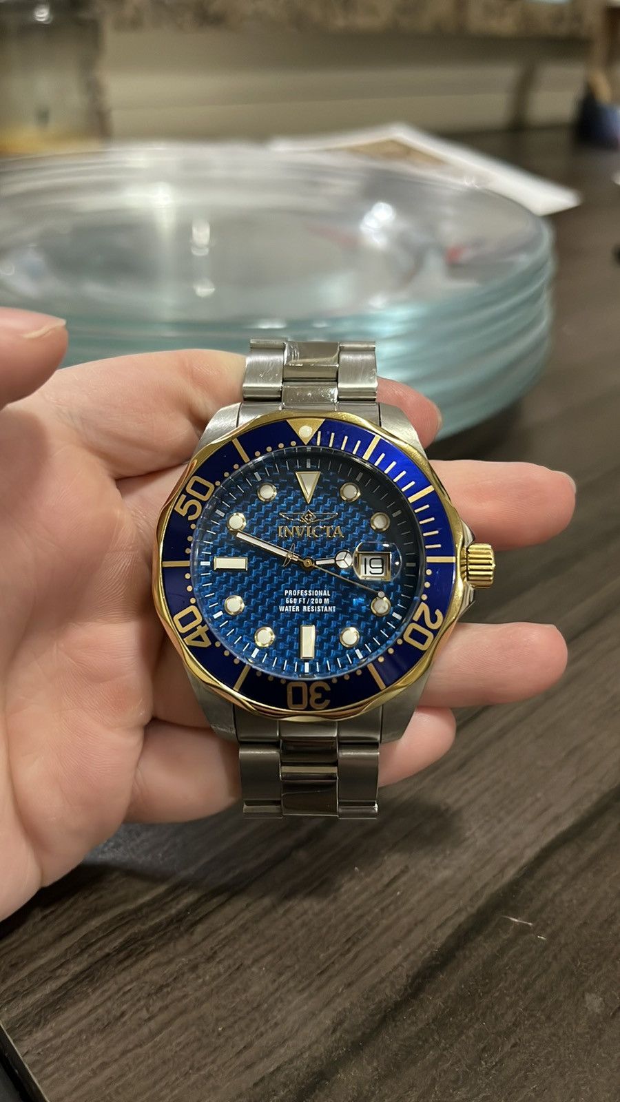 Invicta Invicta Men's Pro Diver Quartz Watch Blue Gold 33268 | Grailed